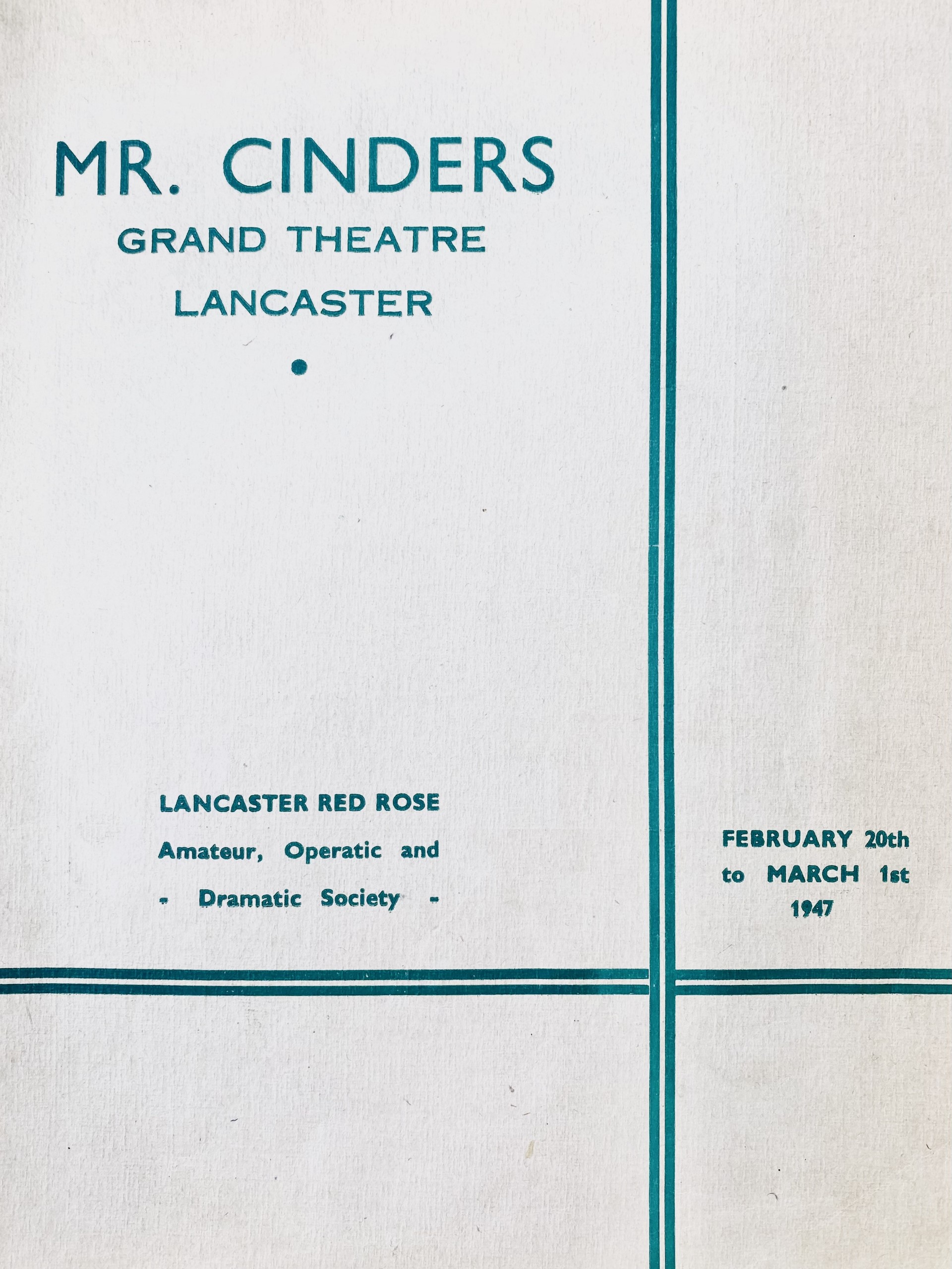 Lancaster Red Rose AODS Shows from 1940 to 1949